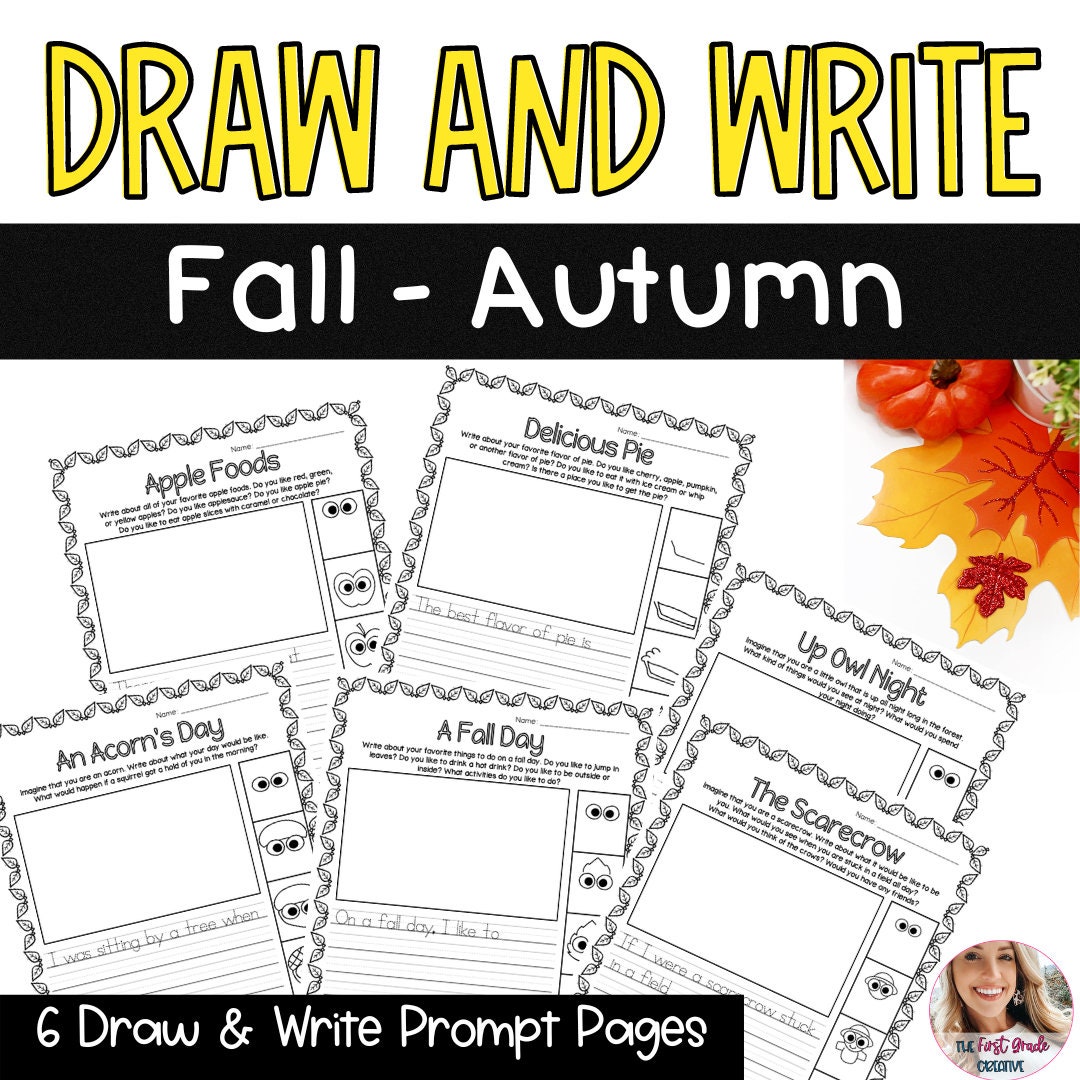 Fall Directed Drawing & Writing Activity: Kids Art (digital Download ...