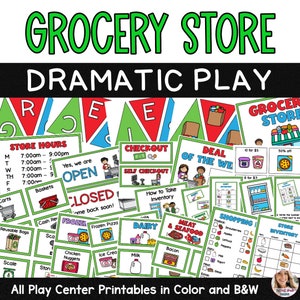 Grocery Store Dramatic Play Center / Pretend Play / Elementary School ...