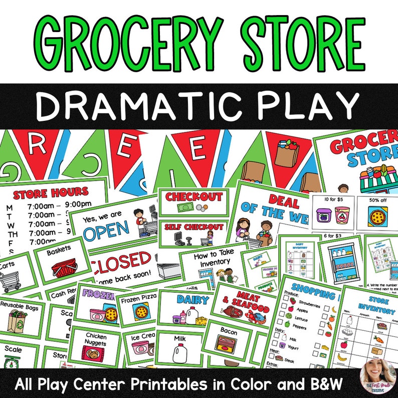 Grocery Store Dramatic Play Center / Pretend Play / Elementary School ...
