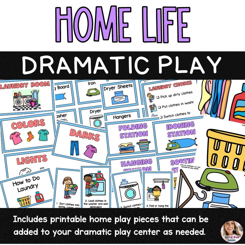 Home Life Dramatic Play Center / Pretend Play / Elementary School ...