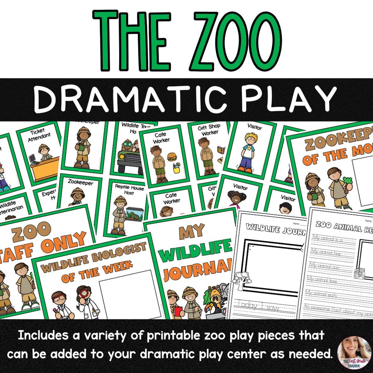Zoo Dramatic Play Center / Safari Park Pretend Play / Elementary School ...