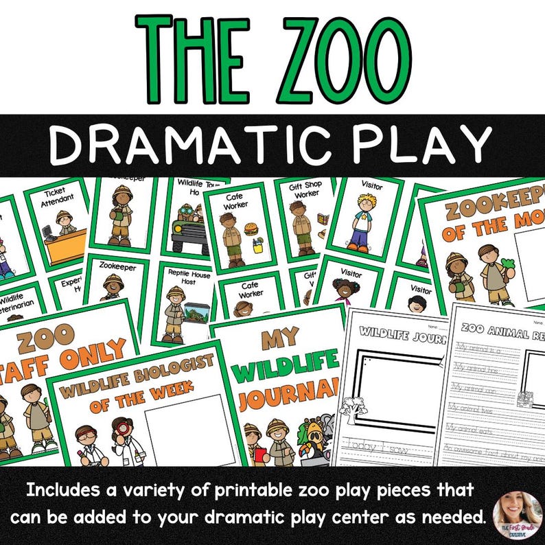 Zoo Dramatic Play Center / Safari Park Pretend Play / Elementary School ...