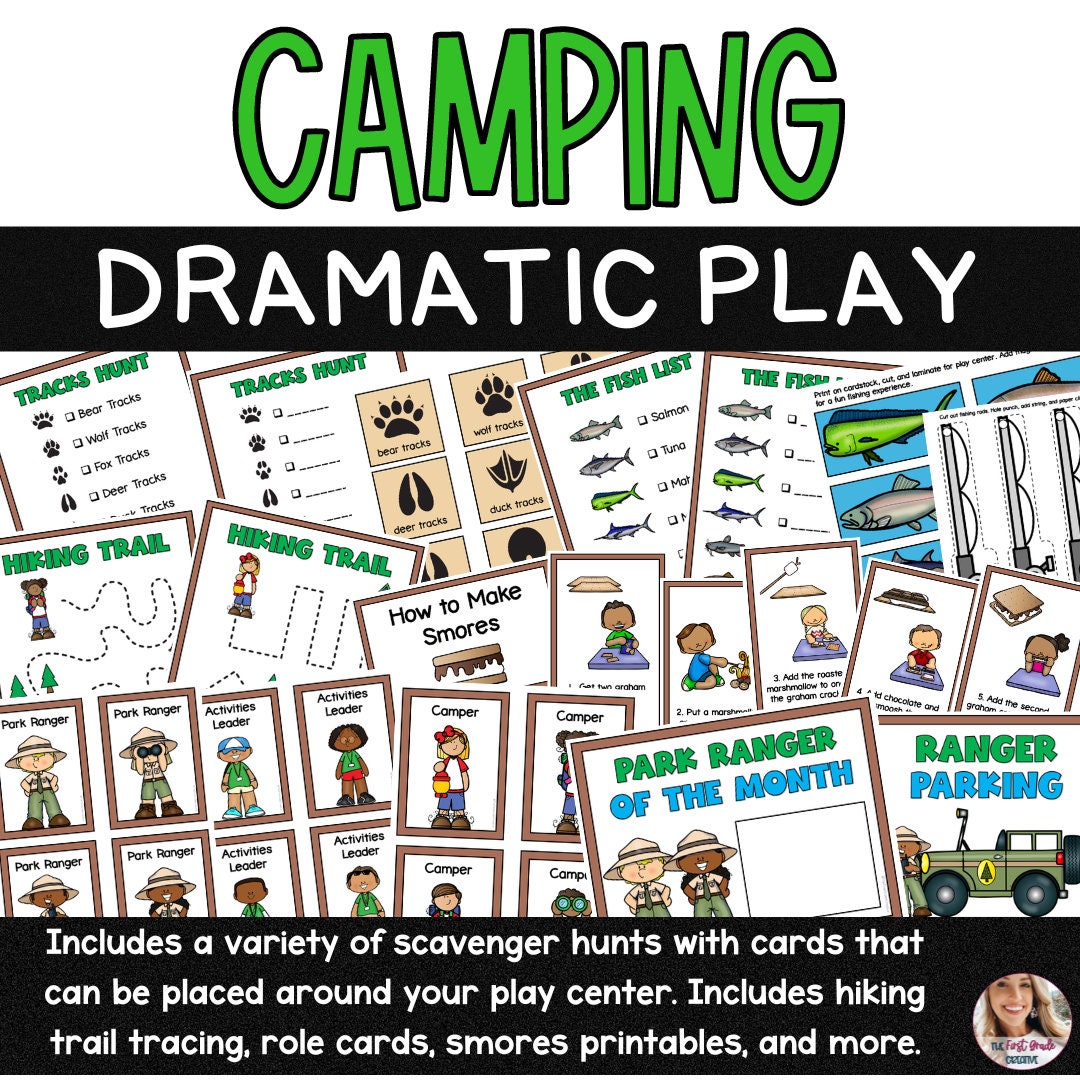Camping Dramatic Play Center / Campground Pretend Play / Elementary ...