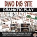 Dinosaur Dig Site Dramatic Play Center / Pretend Play / Elementary ...