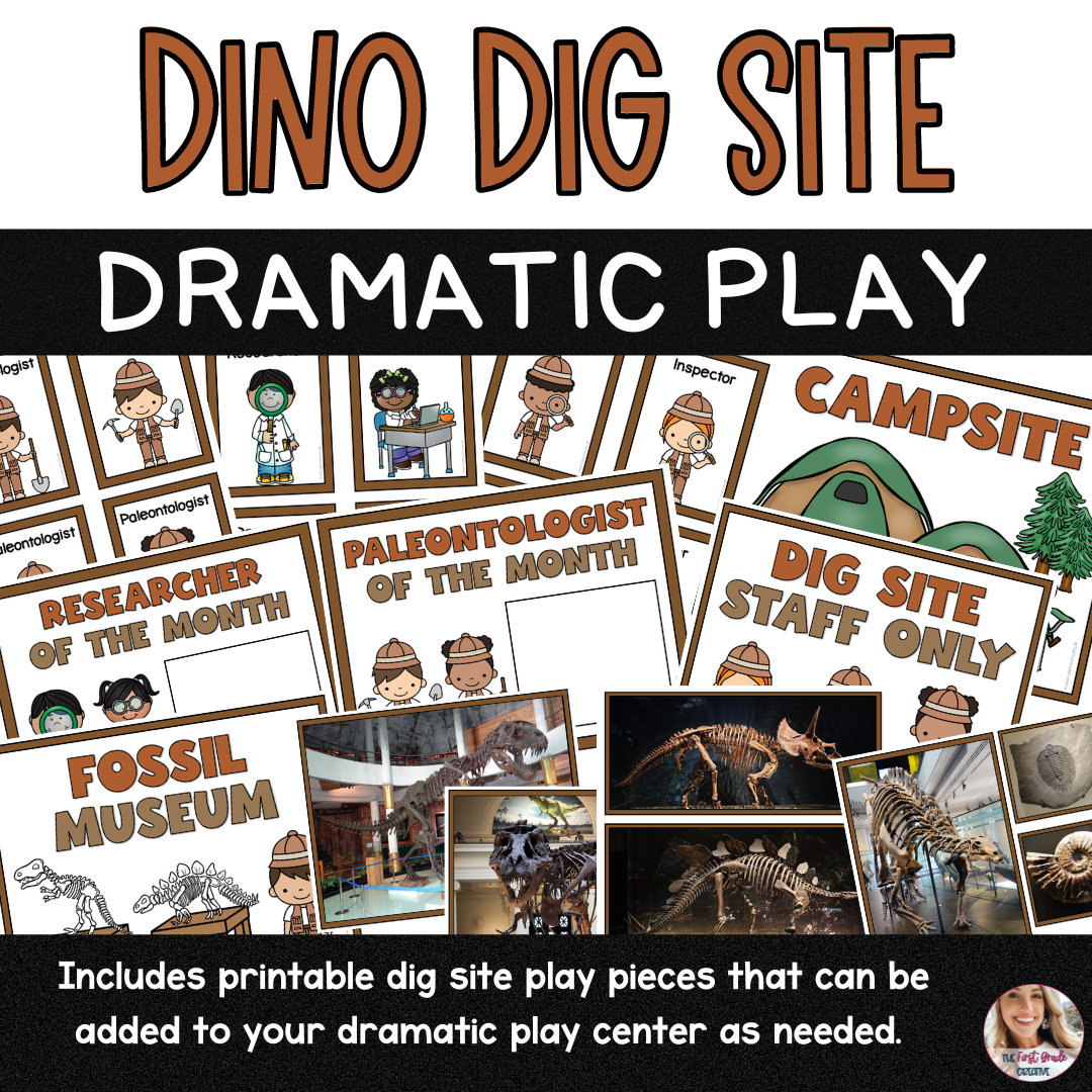 Dinosaur Dig Site Dramatic Play Center / Pretend Play / Elementary ...