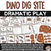 Dinosaur Dig Site Dramatic Play Center / Pretend Play / Elementary ...