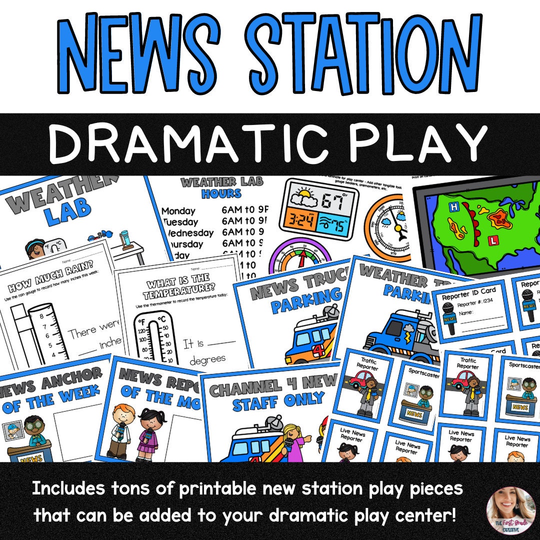 News Station Dramatic Play Center / Pretend Play / Elementary School ...