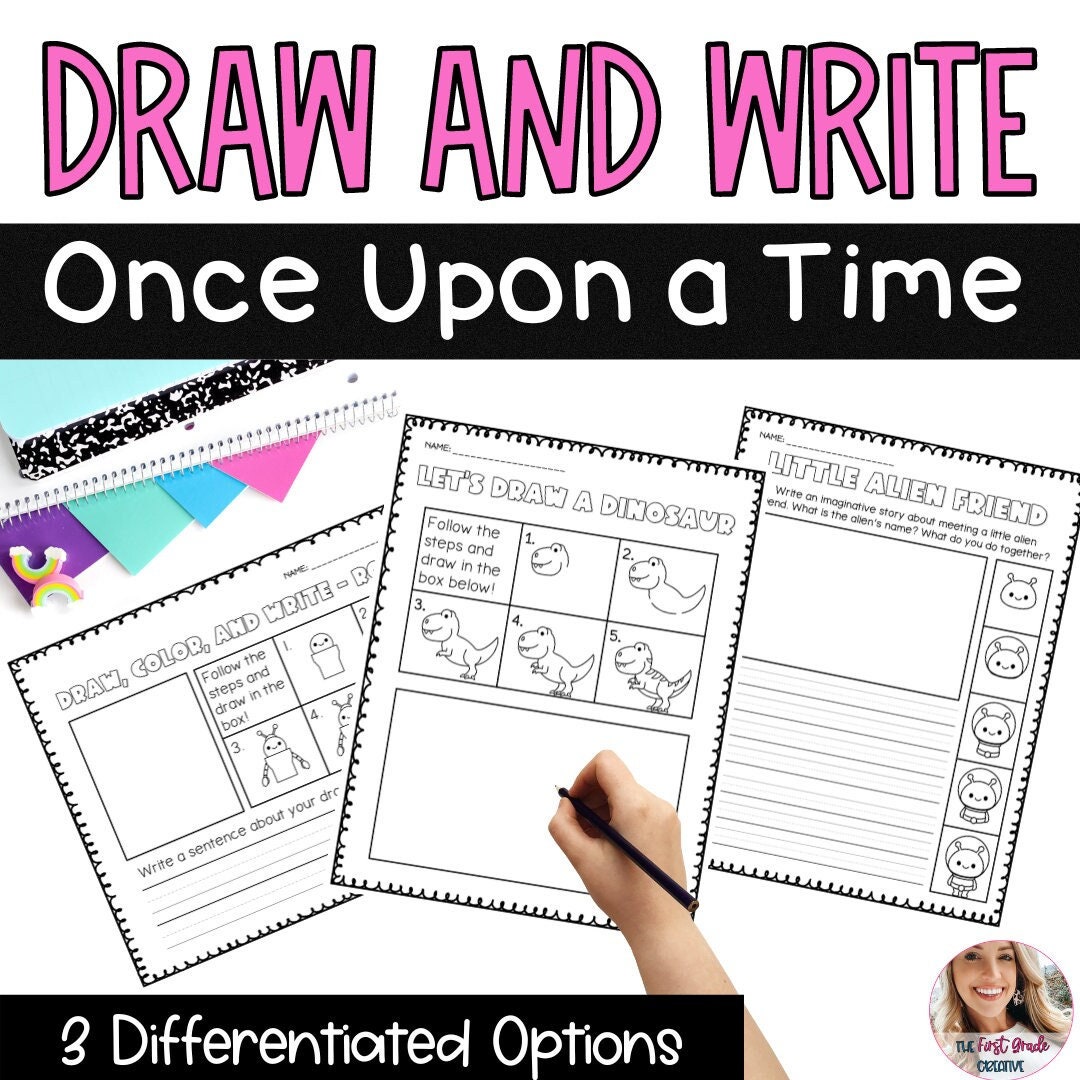 Fairytale Directed Drawing and Writing Activity for Kids / - Etsy