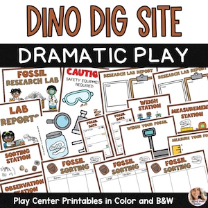 Dinosaur Dig Site Dramatic Play Center / Pretend Play / Elementary ...