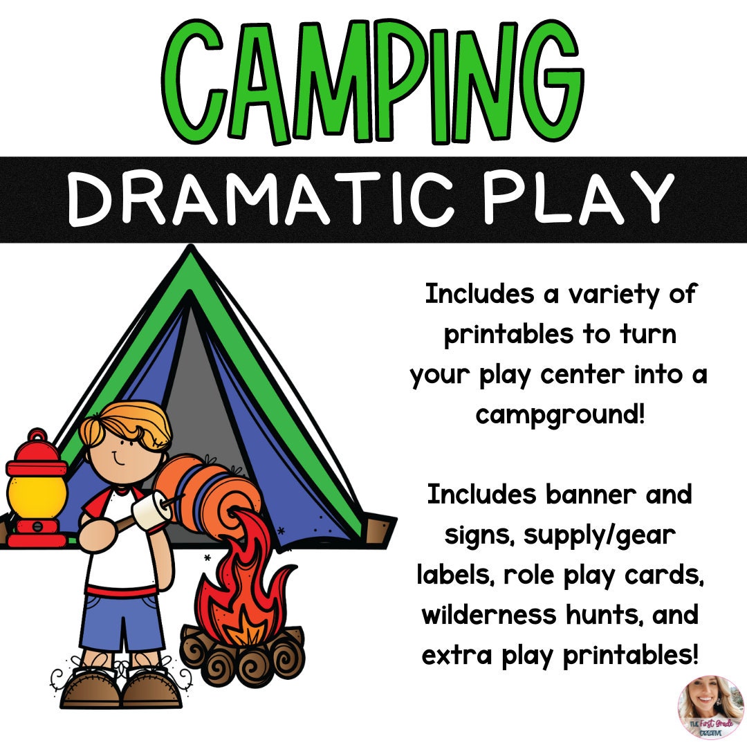 Camping Dramatic Play Center / Campground Pretend Play / Elementary ...