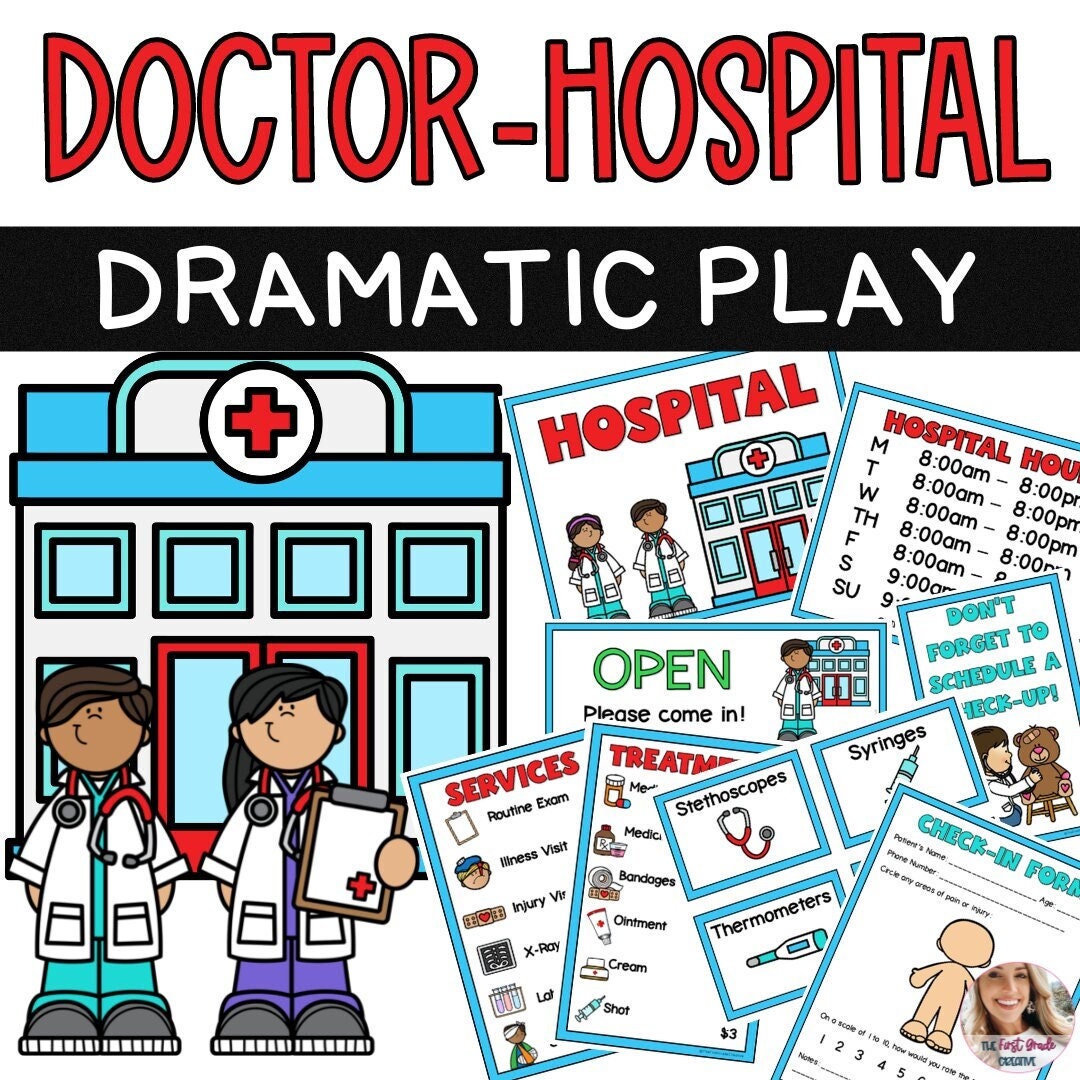 Doctor Hospital Dramatic Play Center / Pretend Play / Elementary School ...