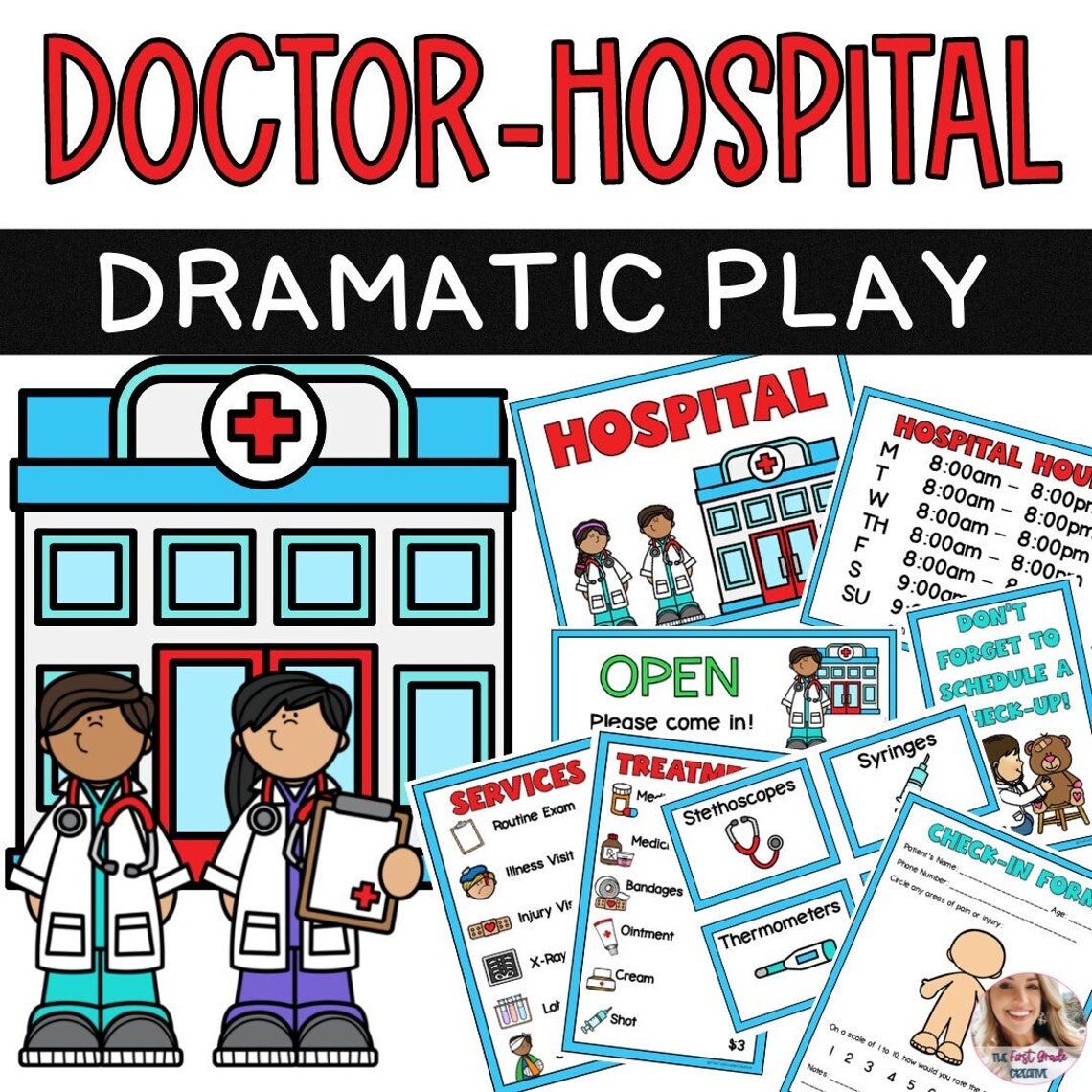 Doctor Hospital Dramatic Play Center / Pretend Play / Elementary School ...