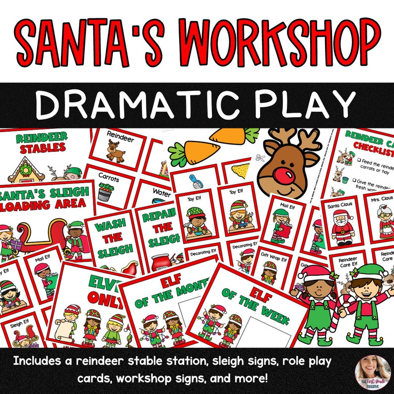 Santas Workshop Dramatic Play Center / Pretend Play / Elementary School ...