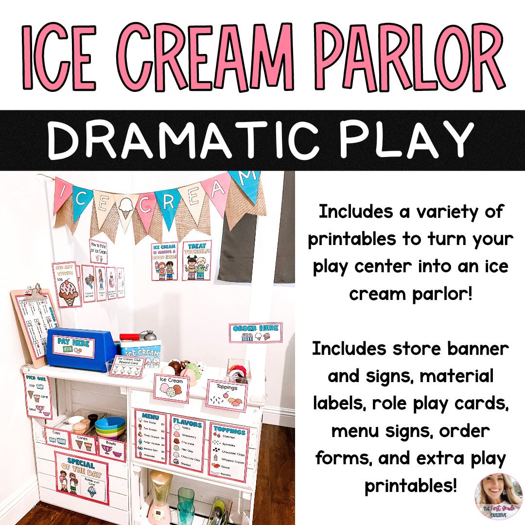 Ice Cream Parlor Dramatic Play Center / Pretend Play / Elementary ...