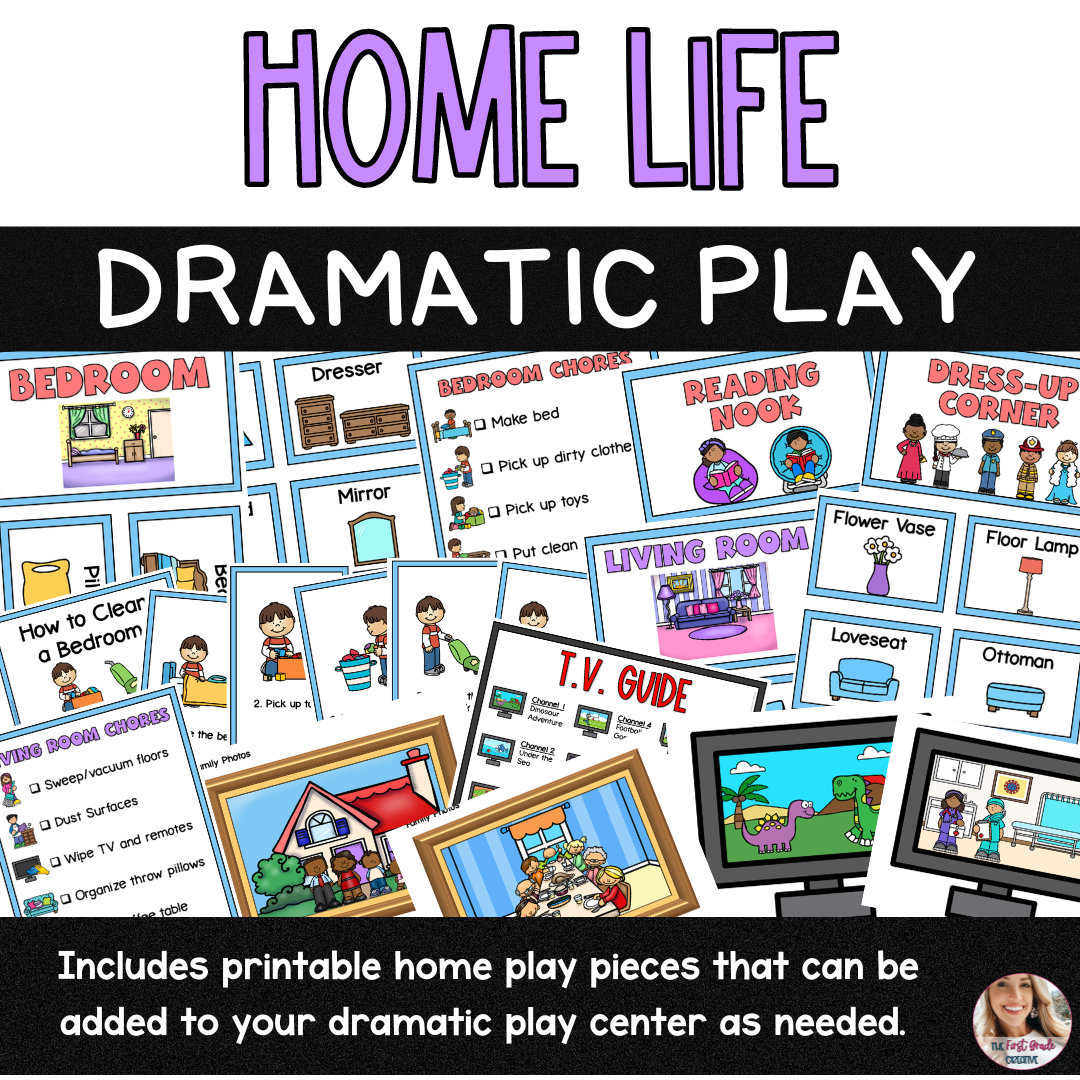 Home Life Dramatic Play Center / Pretend Play / Elementary School ...