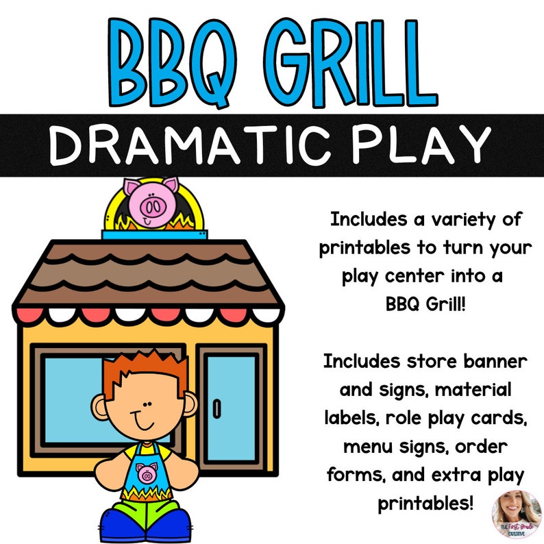 BBQ Dramatic Play Center / Barbecue Grill/ Pretend Play / Elementary ...