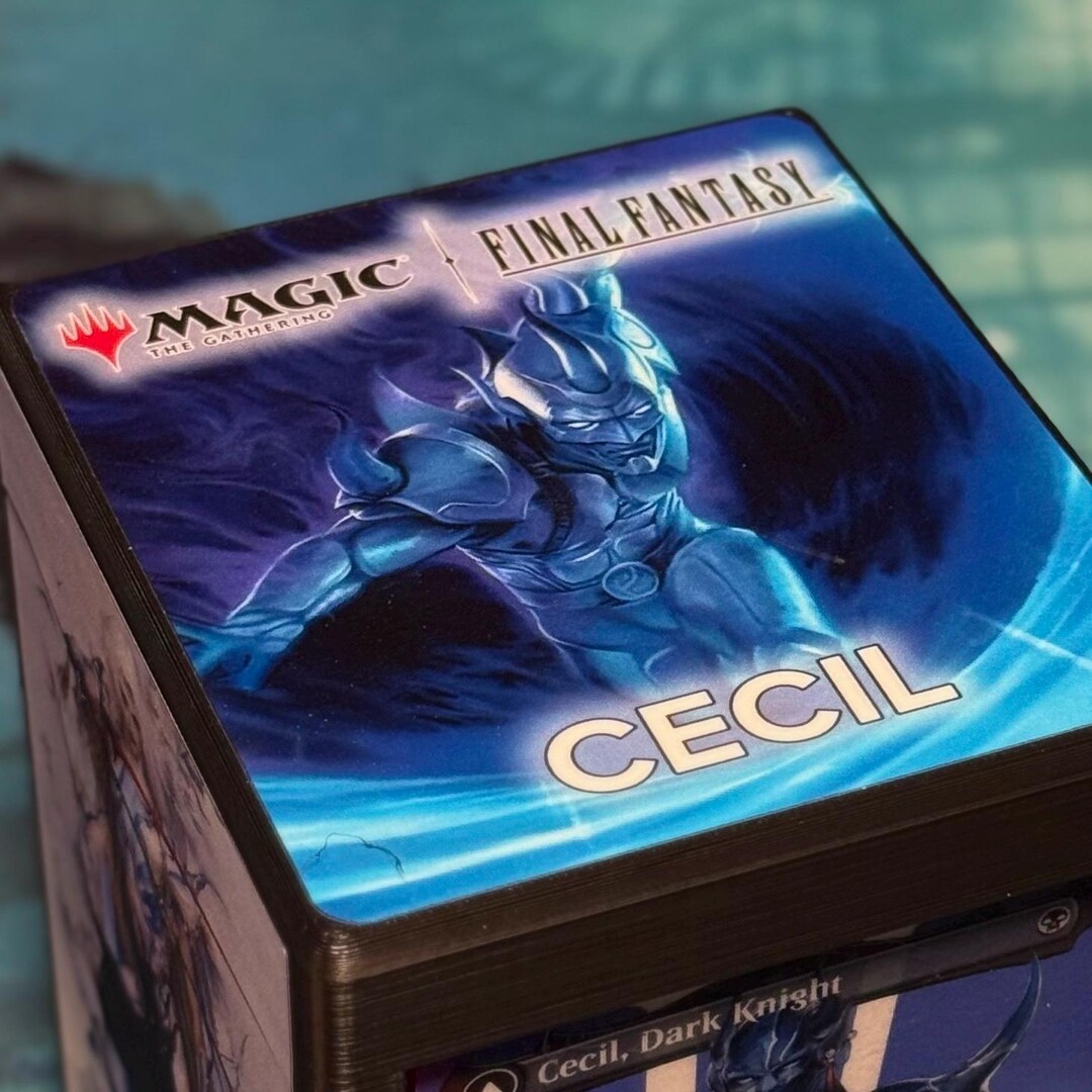 Magic the Gathering Deck Box - Final Fantasy - Cecil - Etsy