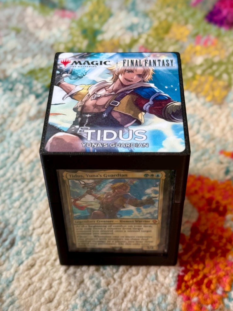 Magic the Gathering Deck Box - Final Fantasy - Tidus - Etsy