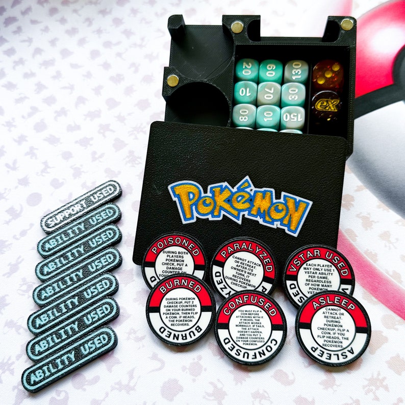 Pokémon Ability Tokens With Case - Etsy