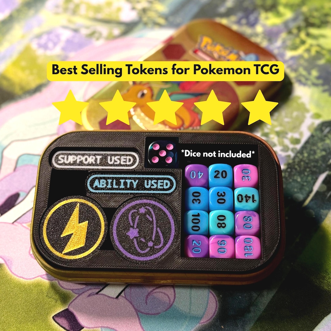Pokémon Mini Tin Insert With Tokens - Etsy