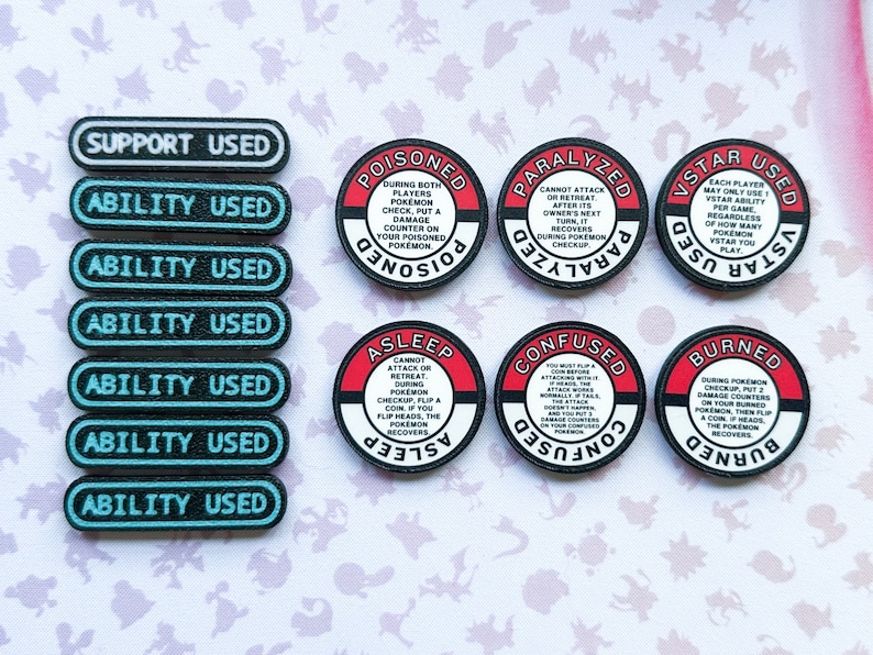 Pokémon Ability Tokens - Etsy