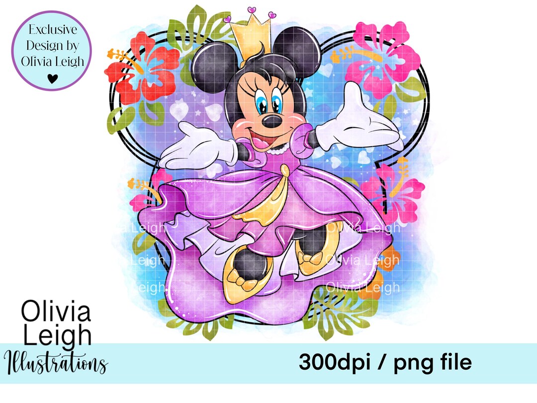 Minnie Mouse, the Three Musketeers Cute Watercolour Clipart, Digital ...