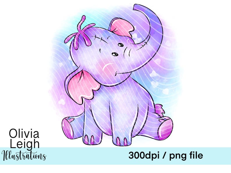 Winnie the Pooh, Heffalump, Elephant, Watercolour Clipart, Digital ...