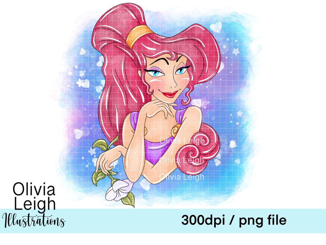 Megara, Hercules Watercolour Clipart, Digital Download Png Files - Etsy