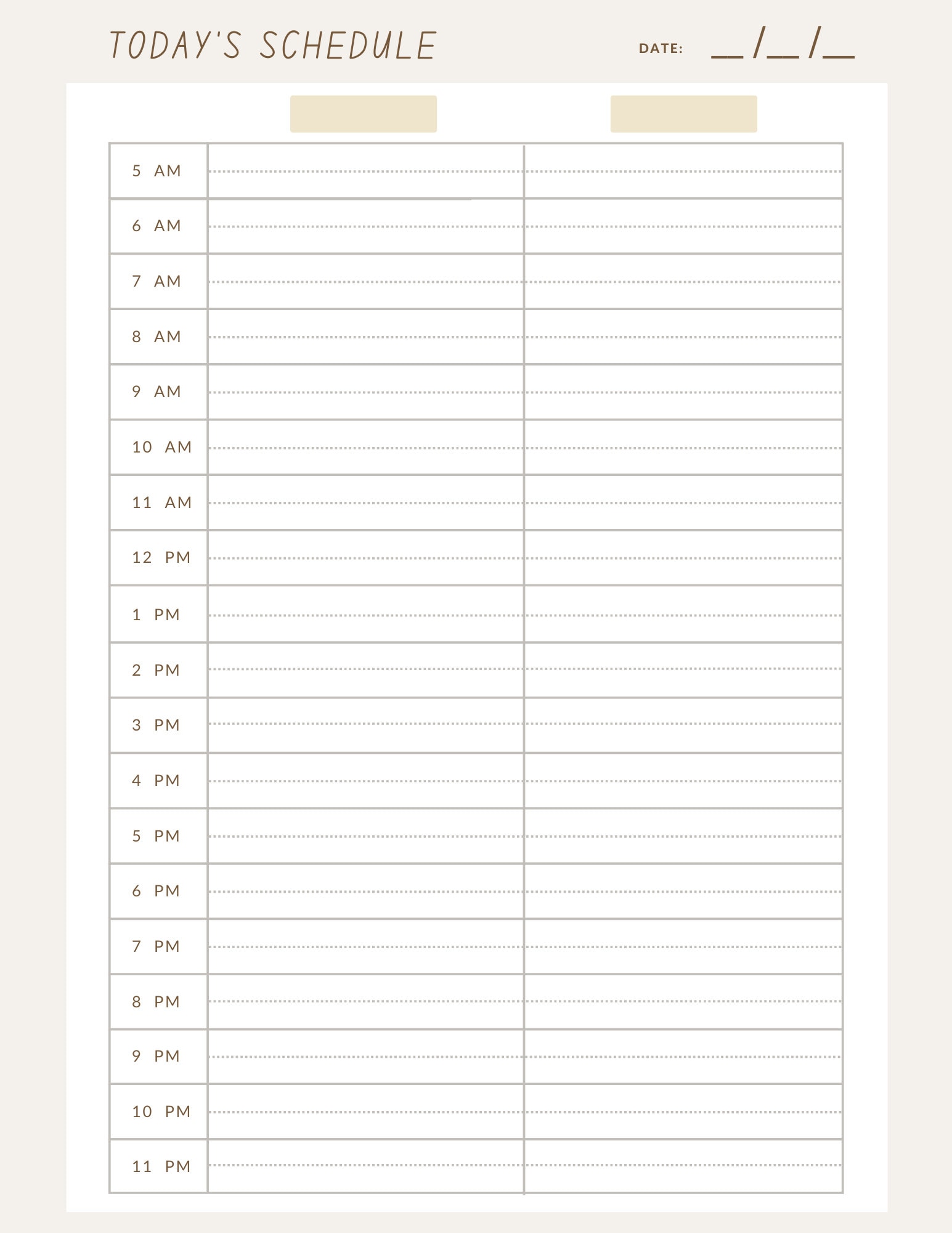 Undated Daily Planner,ipad PDF Planner,printable Planner,instant ...