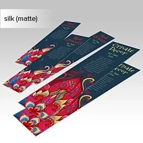 500 Custom Bookmarks | Full Color 2-sided | Personalized Author ...