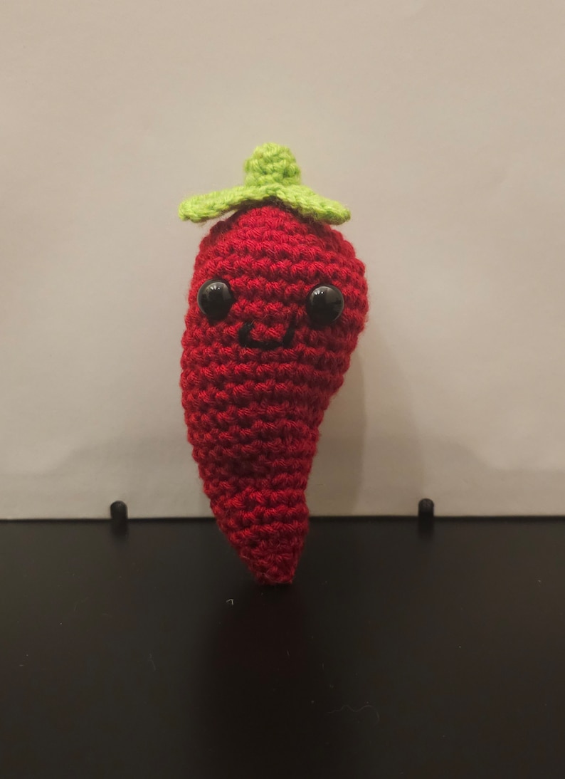 Handmade Crochet Chili Pepper Plushie - Etsy