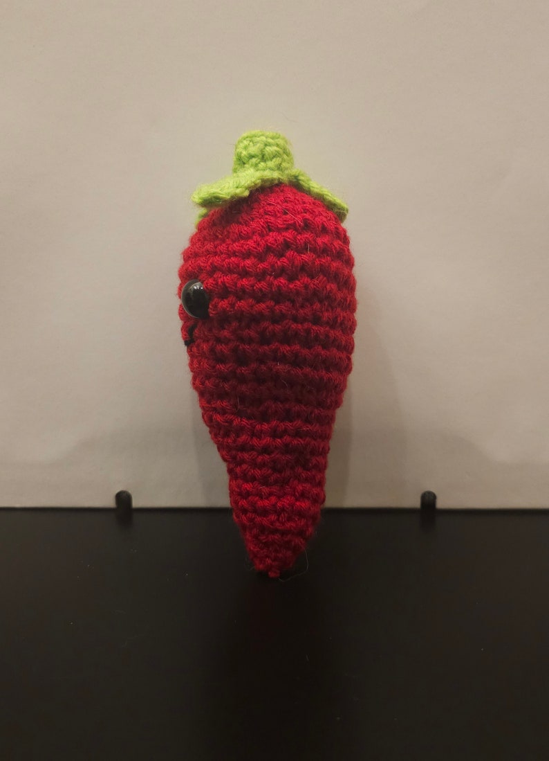 Handmade Crochet Chili Pepper Plushie - Etsy