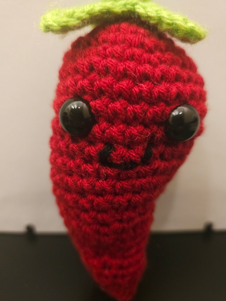 Handmade Crochet Chili Pepper Plushie - Etsy