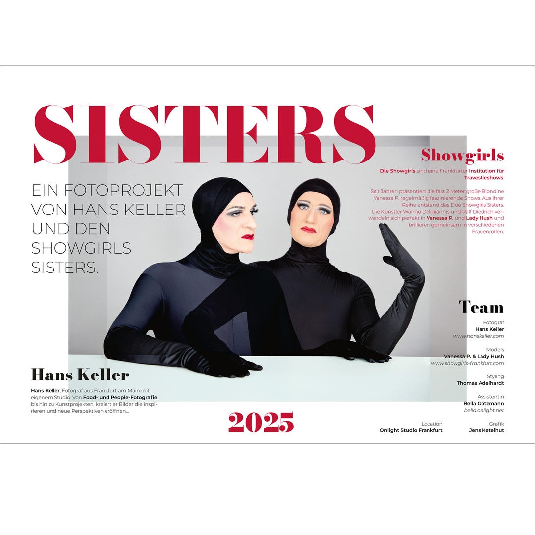 SISTERS - Art Calendar 2025 | Size DIN A3 | Paper: 170g Glossy | Glue ...