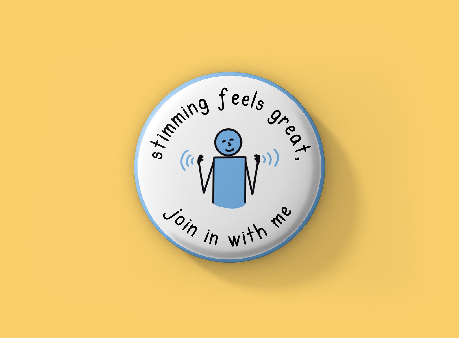 Autism Button Badge | Stimming Pin Badges | ADHD Pin | Neurodiversity ...