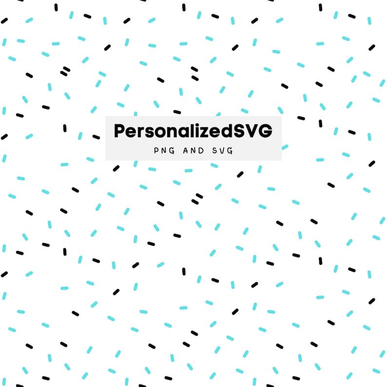 Seamless Sprinkle BUNDLE Pattern SVG, PNG, Confetti, Cookie Sprinkles ...