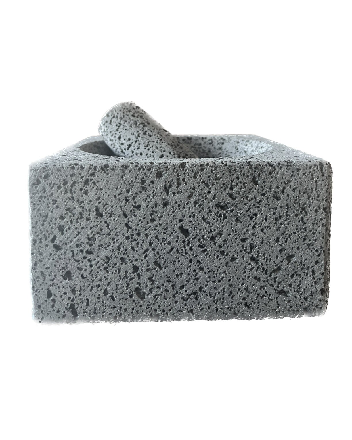 Handmade Square Molcajete Mexican Mortar and Pestil. Made Out of ...