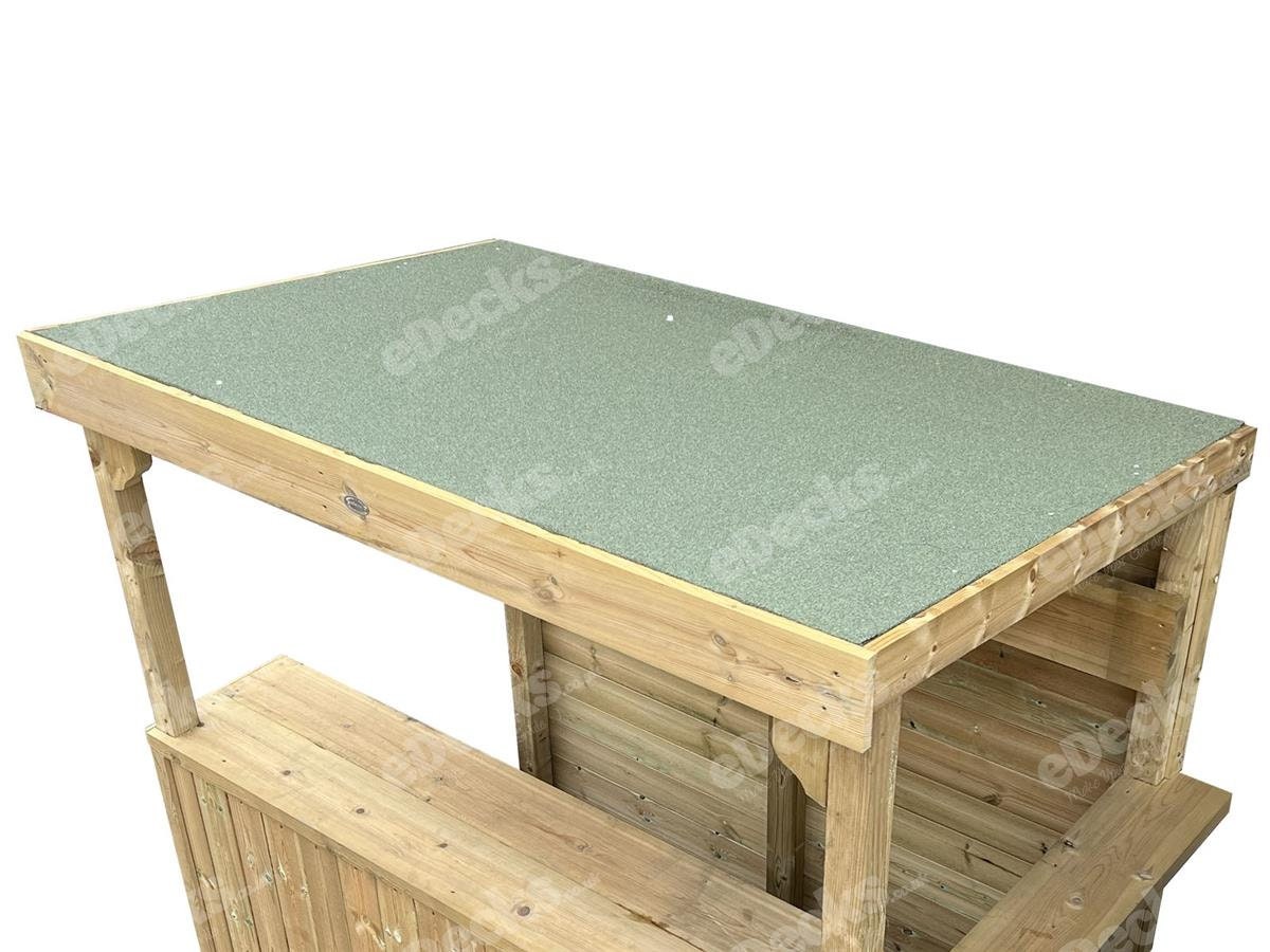 The Utopia Deluxe Timber Garden Bar, 1800mm X 1200mm, Treated Timber ...