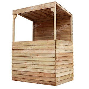 The Grange Timber Garden Bar, 1500mm X 1000mm, Treated Timber, 15+ Year ...