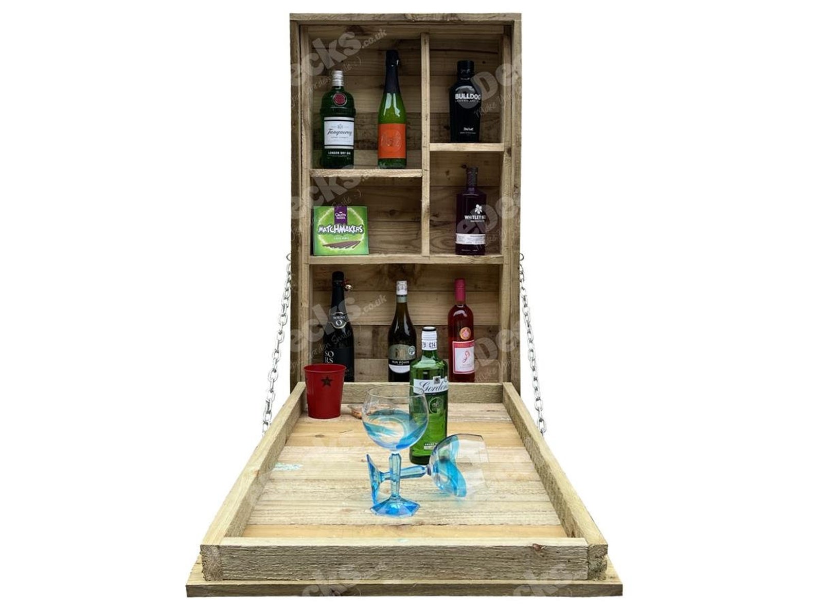 Treated Timber Fold Out Wall Mounted Drinks Bar Garden - Etsy UK
