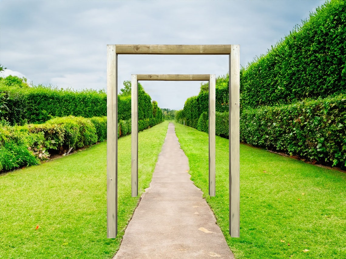 The Infinity Garden Walkway Pergolas, Pressure Treated, Multiple Sizes ...