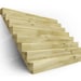 Exterior Garden Timber Steps, Pressure Treated, Outside Stairs ...