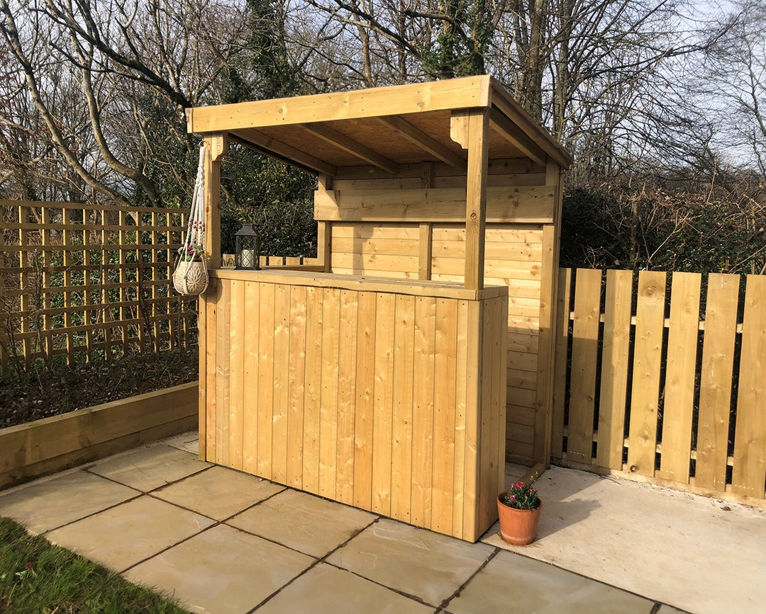 The Utopia Deluxe Timber Garden Bar, 1800mm X 1200mm, Treated Timber ...