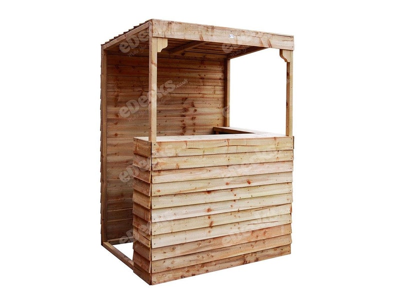 The Grange Timber Garden Bar, 1500mm X 1000mm, Treated Timber, 15+ Year ...