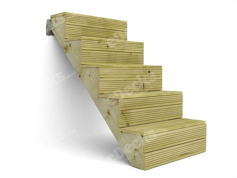 Exterior Garden Timber Steps, Pressure Treated, Outside Stairs ...