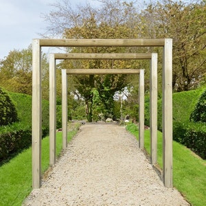 The Infinity Garden Walkway Pergolas, Pressure Treated, Multiple Sizes ...