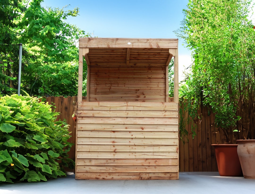 The Grange Timber Garden Bar, 1500mm X 1000mm, Treated Timber, 15+ Year ...