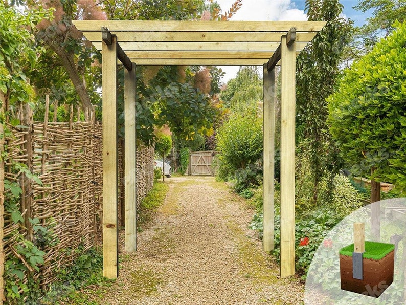 The Standard Walkway Pergola, Multiple Sizes, Top Quality, Garden Pergoda, 2.4m, 3.6m, 4.8m, 7 ...