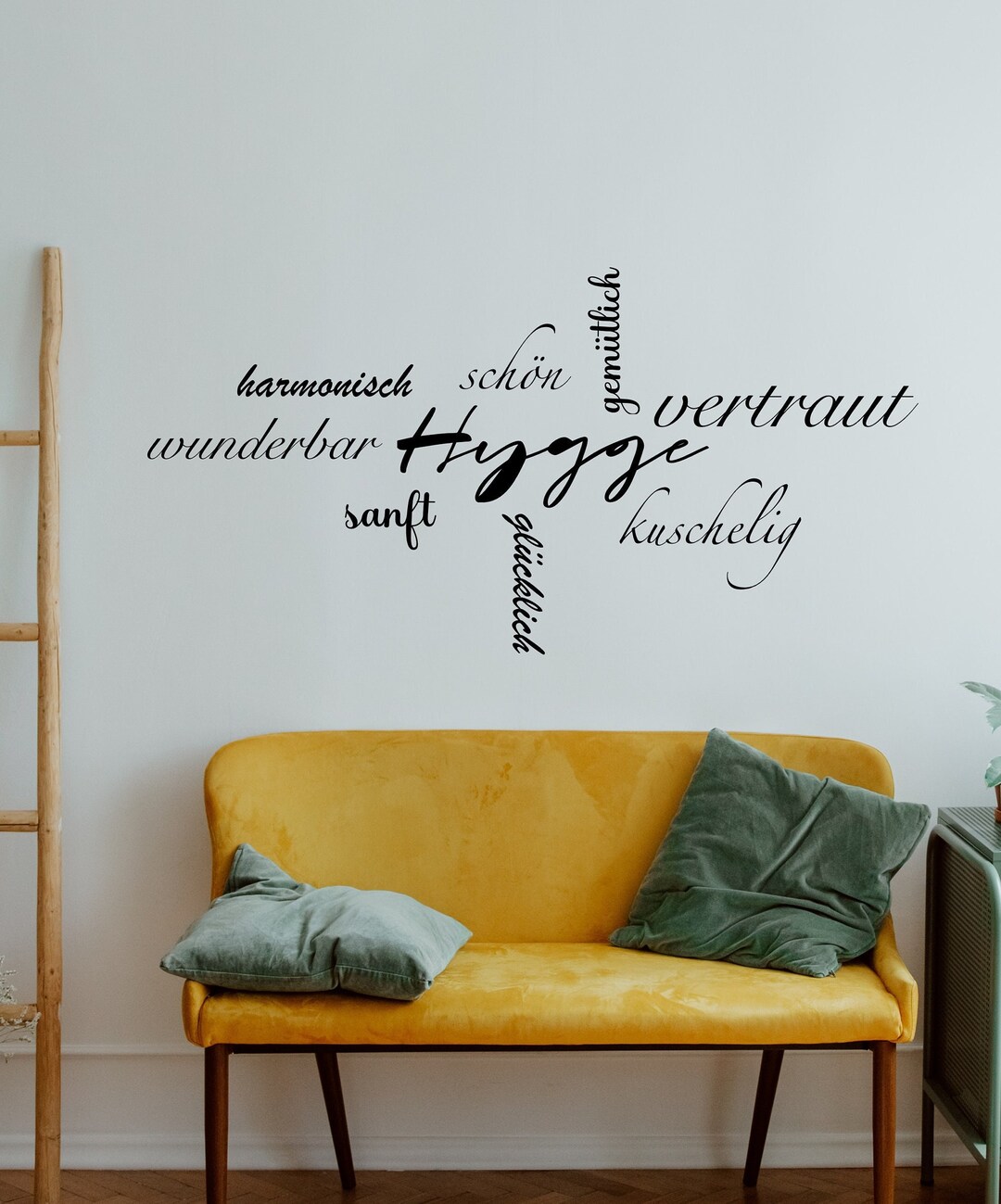 Hygge Wall Tattoo, Decoration, Lettering, Scandinavian, Wall Decoration ...