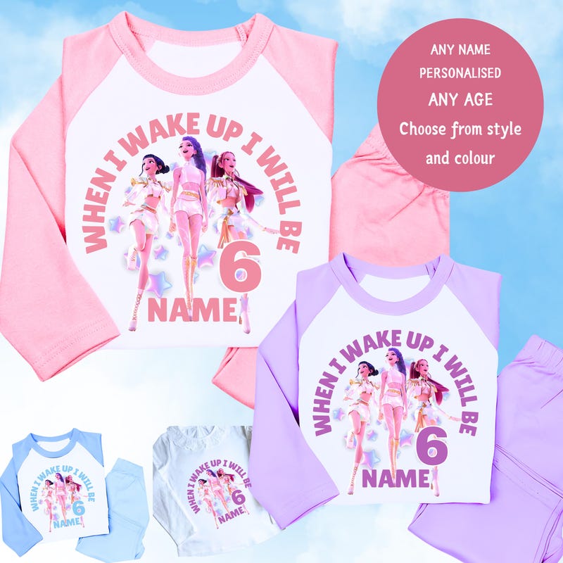Kpop Birthday Pjs Girls - Etsy UK